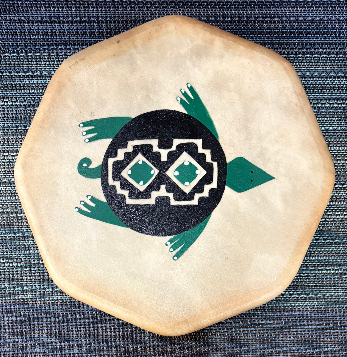 Hand Drum 10" with painted TURTLE Design (green) – Sacred Circle Gifts ...