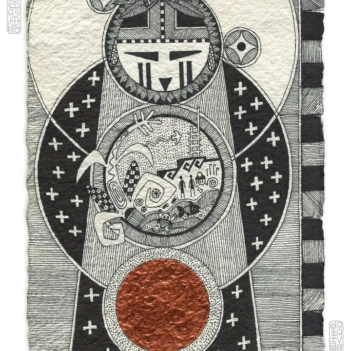 Fourth World Design: Prints by Gerald Dawavendewa, Matted & Framed ...