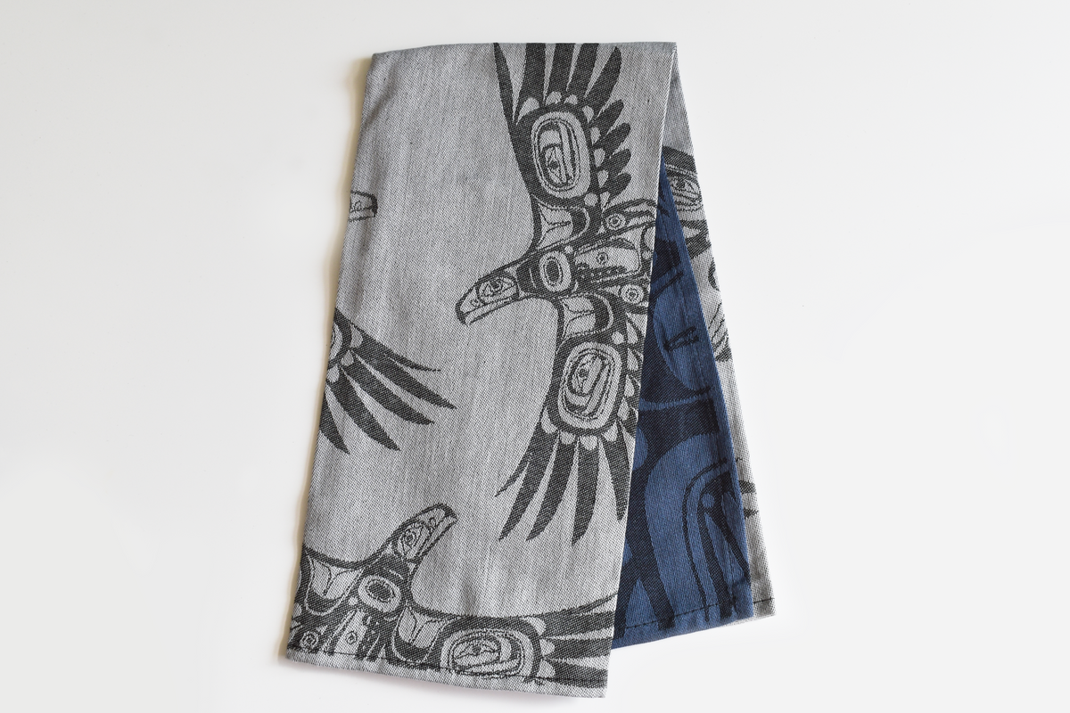 Tea Towel (woven) Haida and Coast Salish designs – Sacred Circle Gifts ...